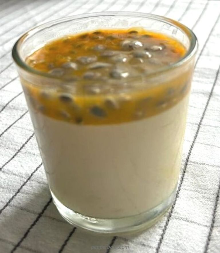 Passion Fruit Mousse - Delicious with 3 ingredients - Pepper Basil