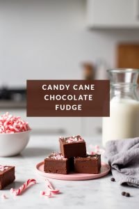 Candy Cane Chocolate Fudge - the best dessert! - Pepper Basil